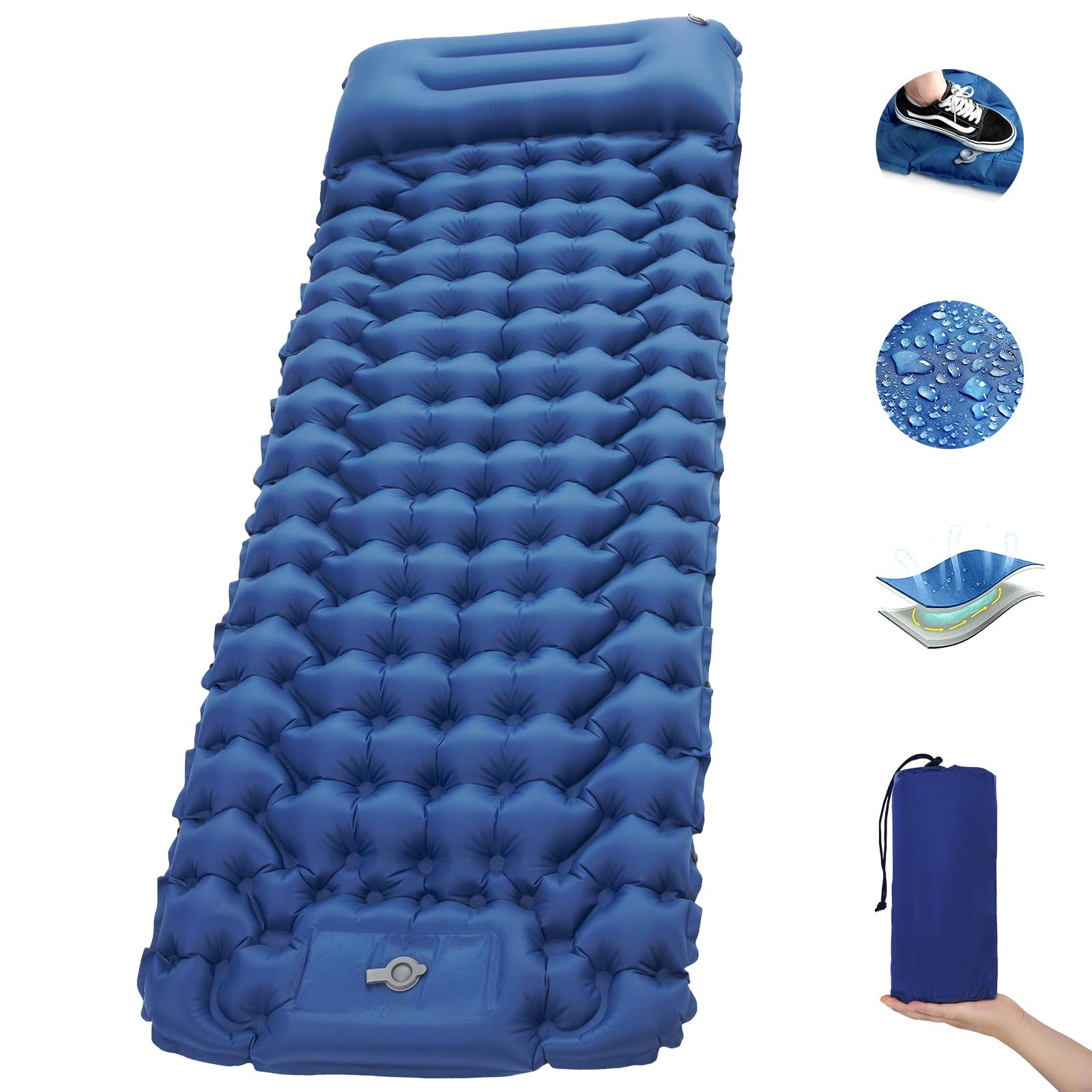 Selbstaufblasbare Isomatte für Camping | Ergonomische Isomatte – NOTFALLPRO